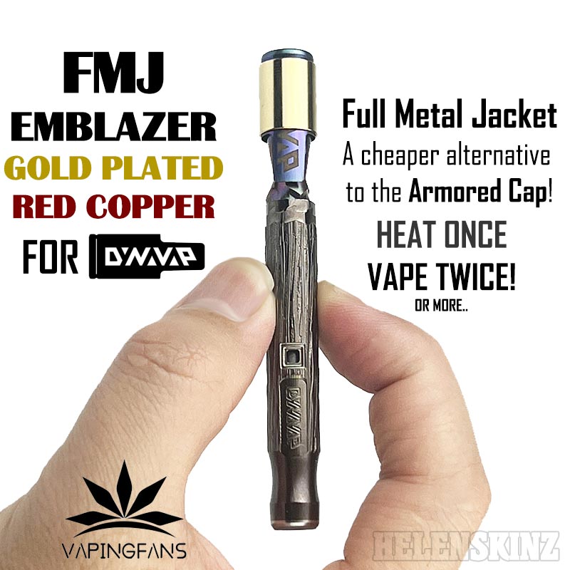 FMJ EMBLAZER Double Hitter Full Metal Jacket for Dynavap Caps NZ