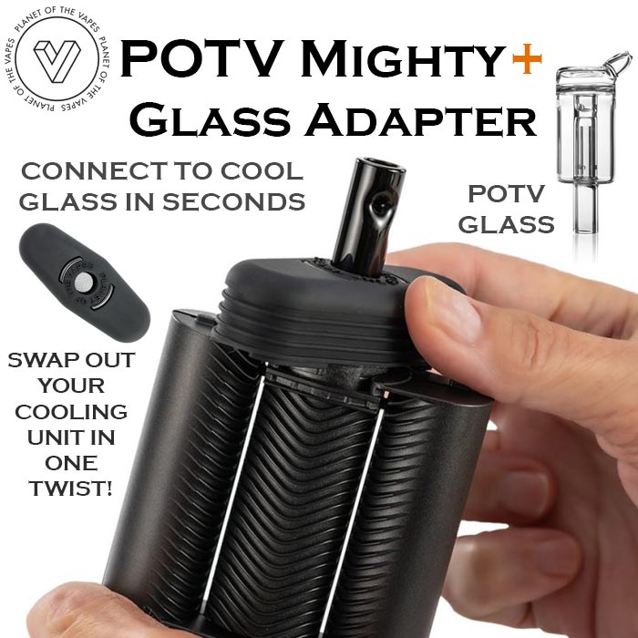 POTV Mighty+ Vape Glass Adapter | Use Glass Stems, Bubblers etc NZ