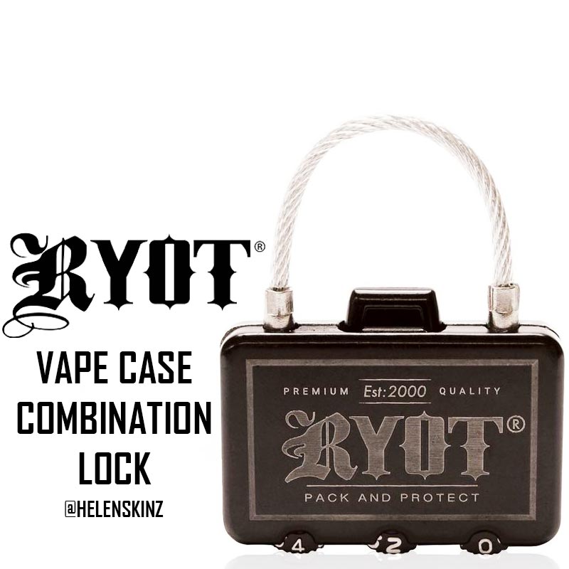 RYOT Vape Case Combination Lock | Avoid Nosey Parkers - Lock it UP!