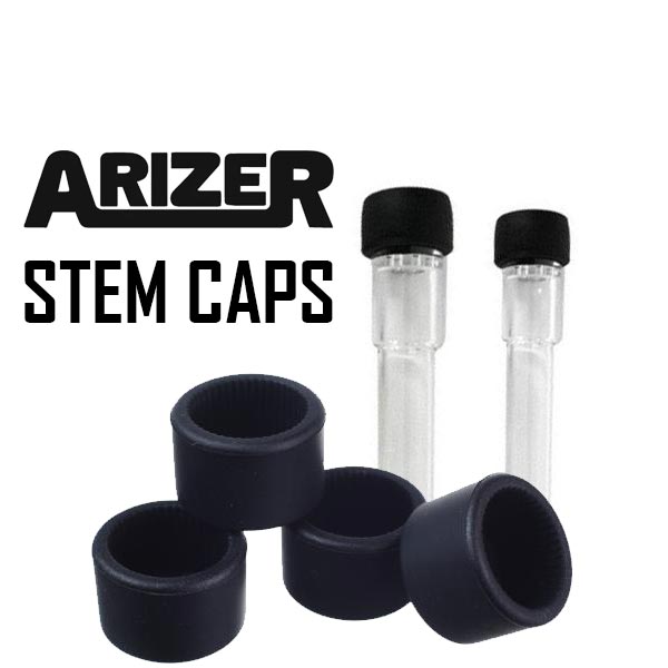 Arizer Air | SOLO Vaporizer Series - Glass Stem Rubber Cap Pack 4pc NZ